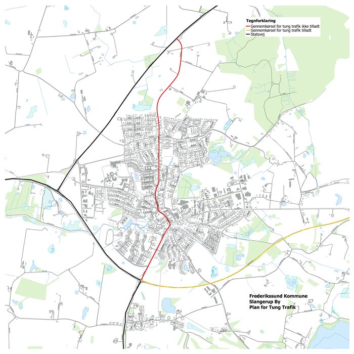 Tung trafik i Slangerup